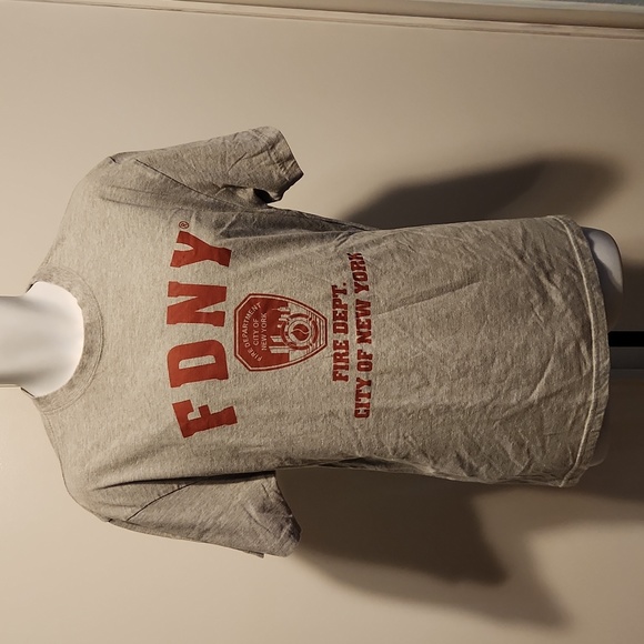 Fdny | Shirts | Fdny Fire Dept New York City Gray L Tshirt | Poshmark